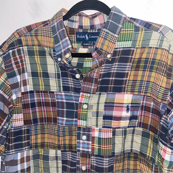 Polo by Ralph Lauren | Shirts | Vintage Polo Ralph Lauren Madras Plaid Shirt Mens Large ...
